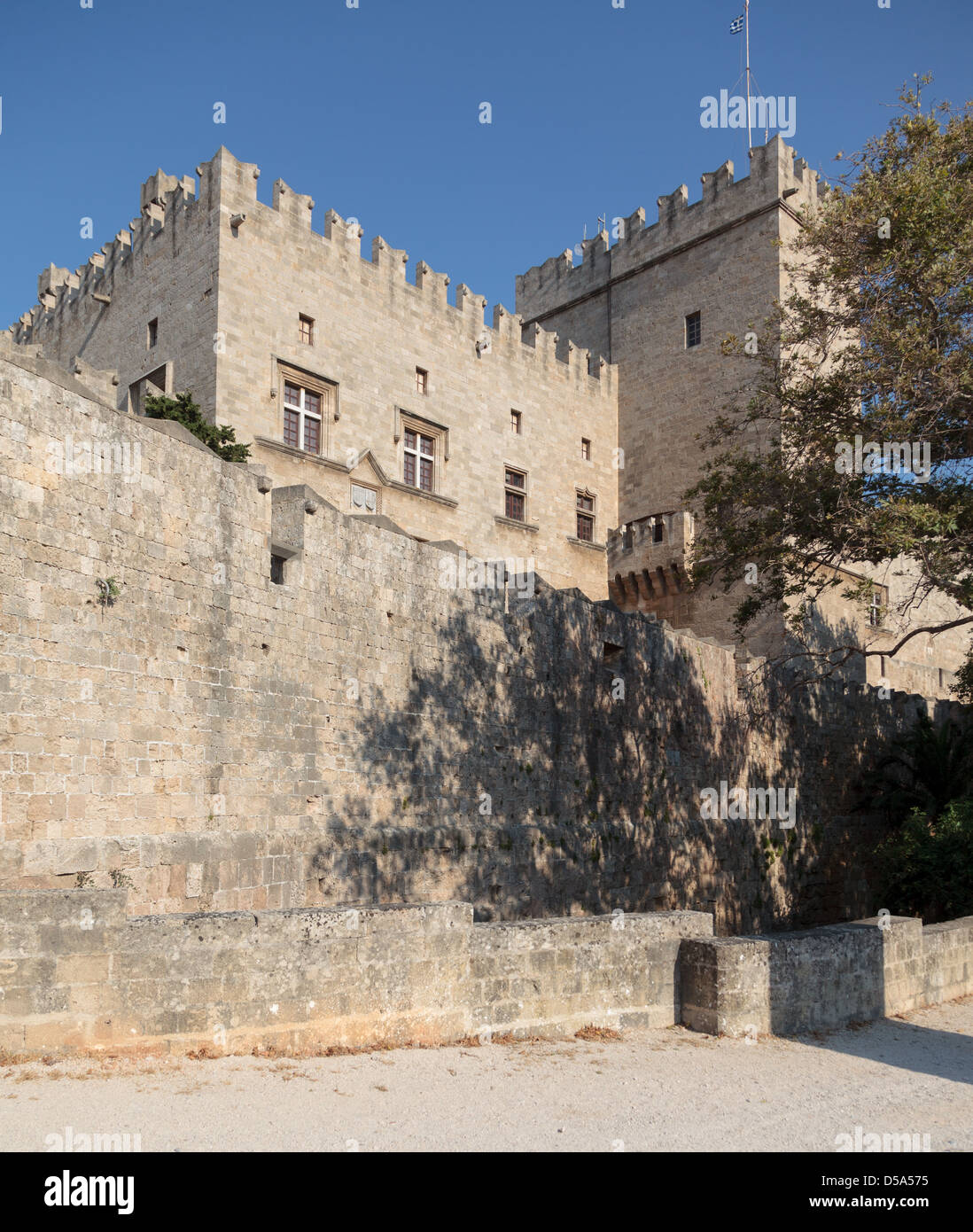 Fortification walls outside Rhodes Stock Photo - Alamy