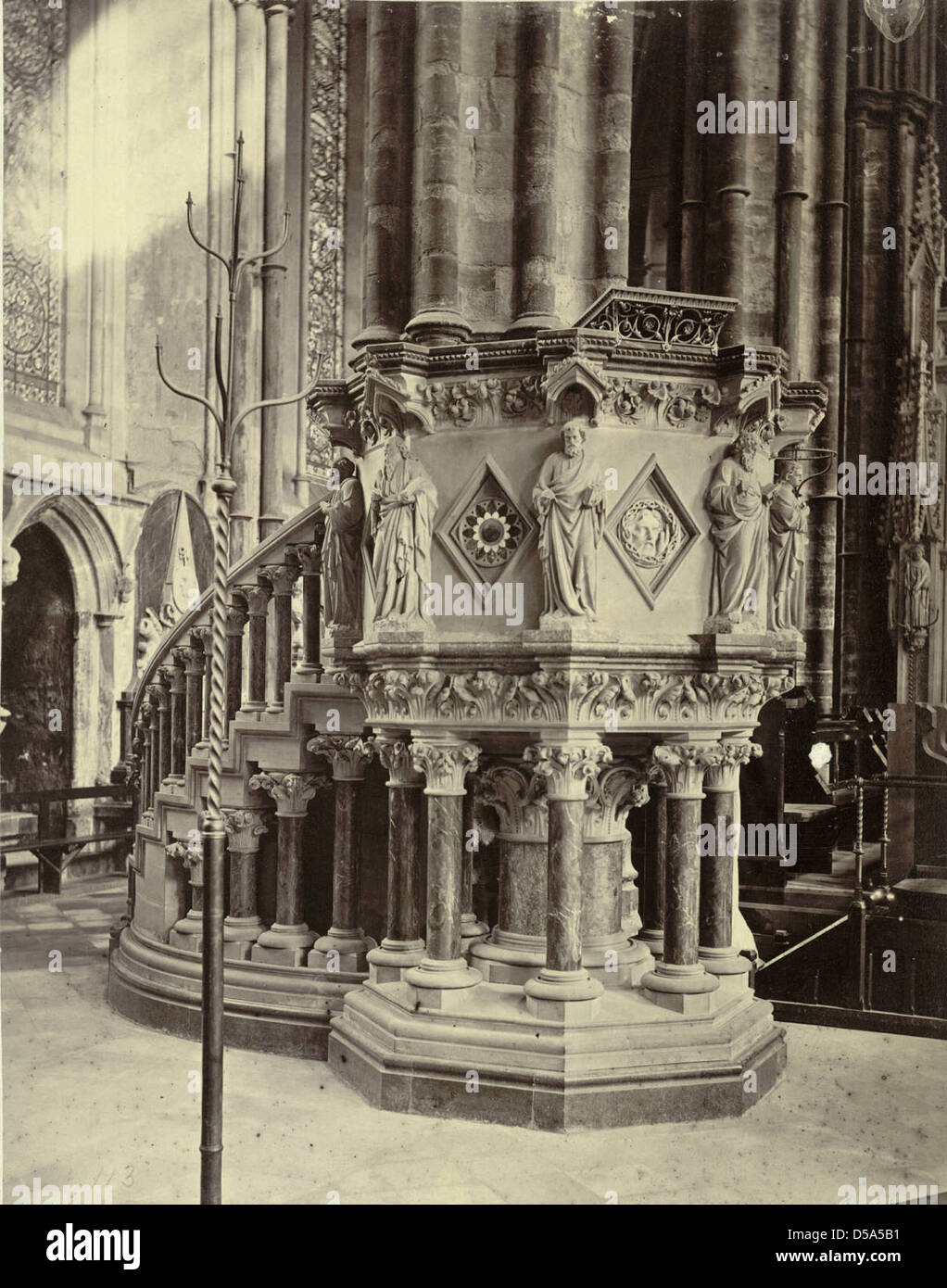 Pulpit, Westminster Abbey Stock Photo - Alamy