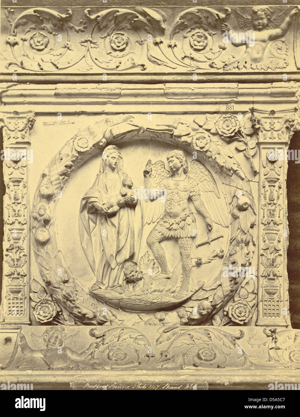 This image shows a plaster cast of the tomb of Henry VII, located in ...