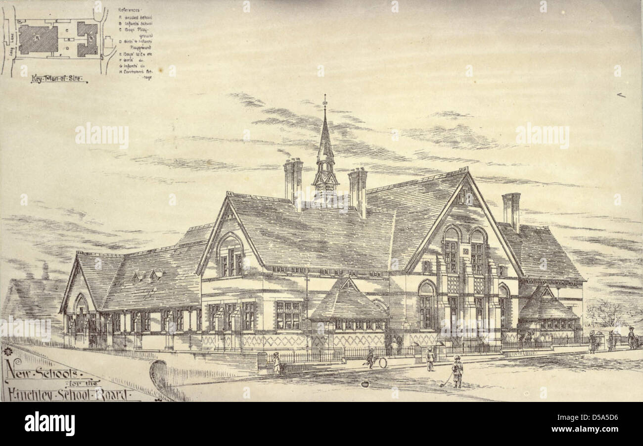 These architectural drawings showcase plans for new schools ...