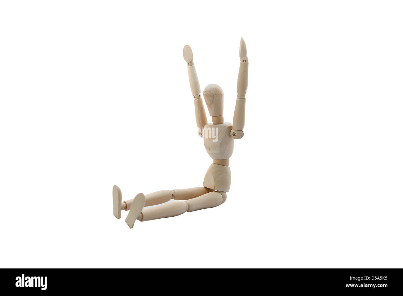 A Wooden Manikin Doll Doing Aerobic Exercising Stock Photo - Alamy