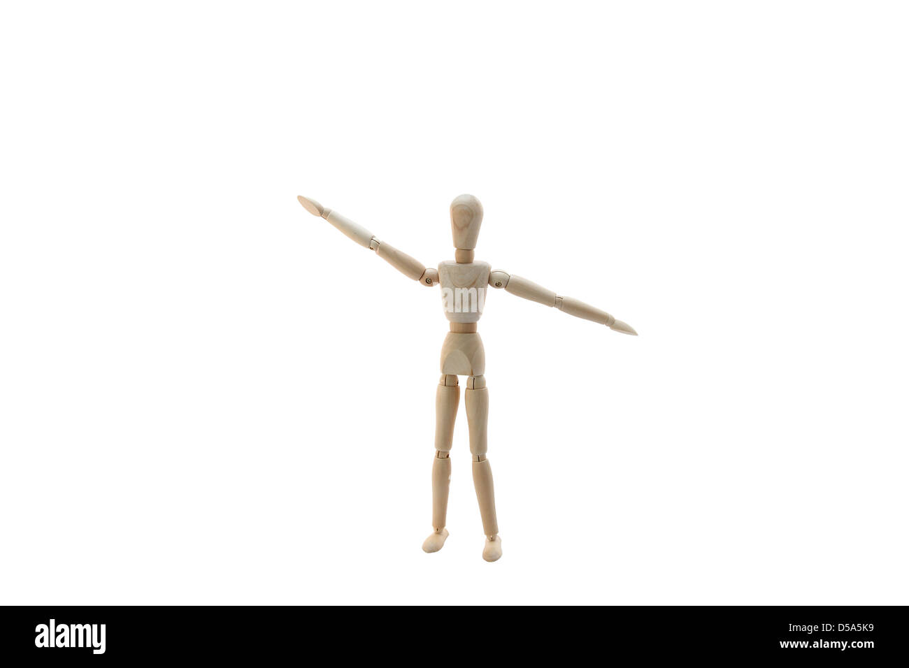 A Wooden Manikin Doll Doing Aerobic Exercising Stock Photo - Alamy