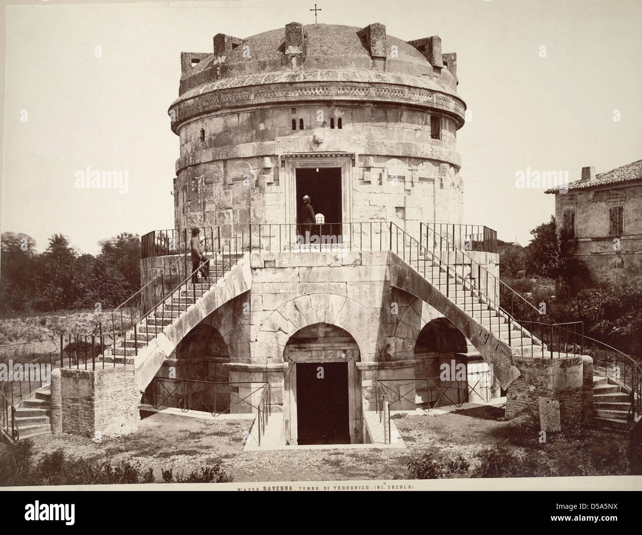 A photograph of Theodoric’s tomb in Ravenna, Italy, showcasing the ...