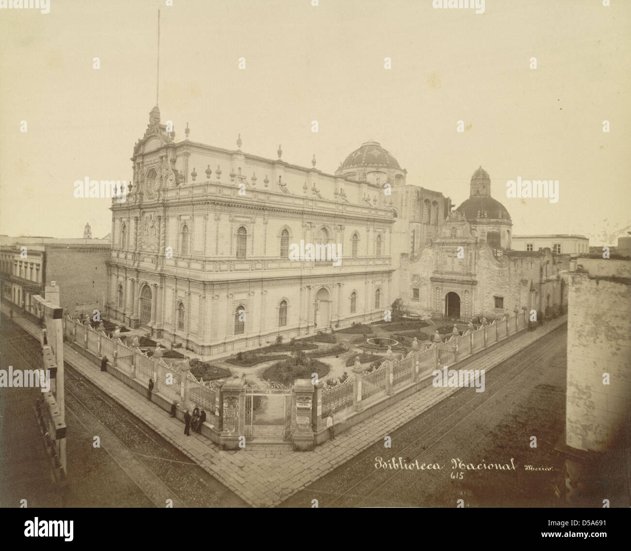 An image of the National Library of Mexico City, located near the ...