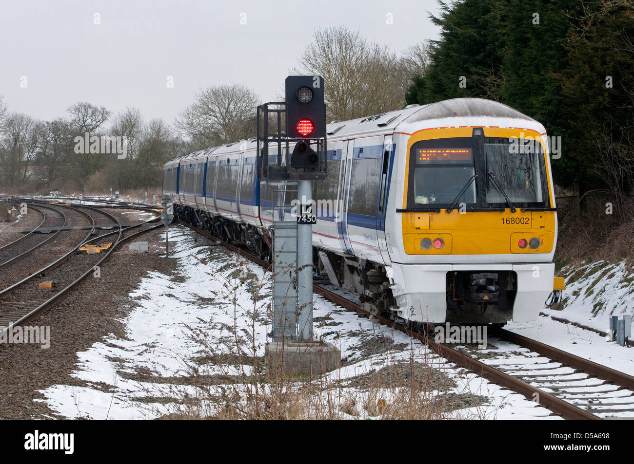 Railways in winter hi-res stock photography and images - Alamy