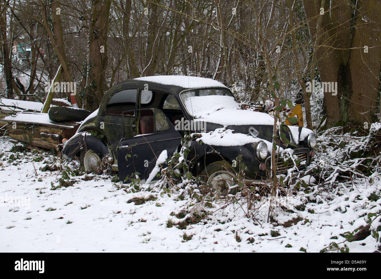 Abandoned Cars In Winter