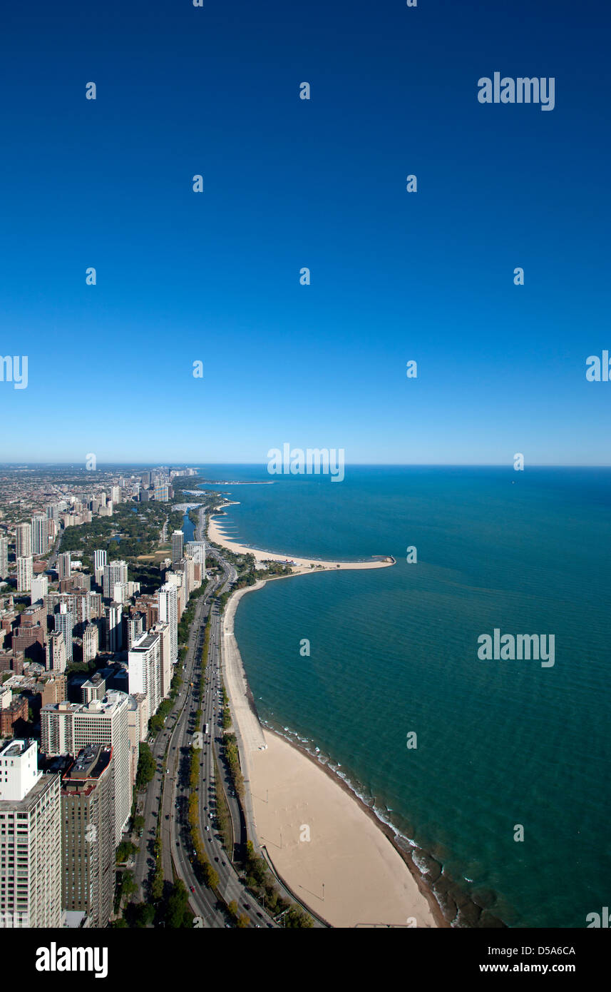 Lakeshore drive chicago aerial hi-res stock photography and images - Alamy