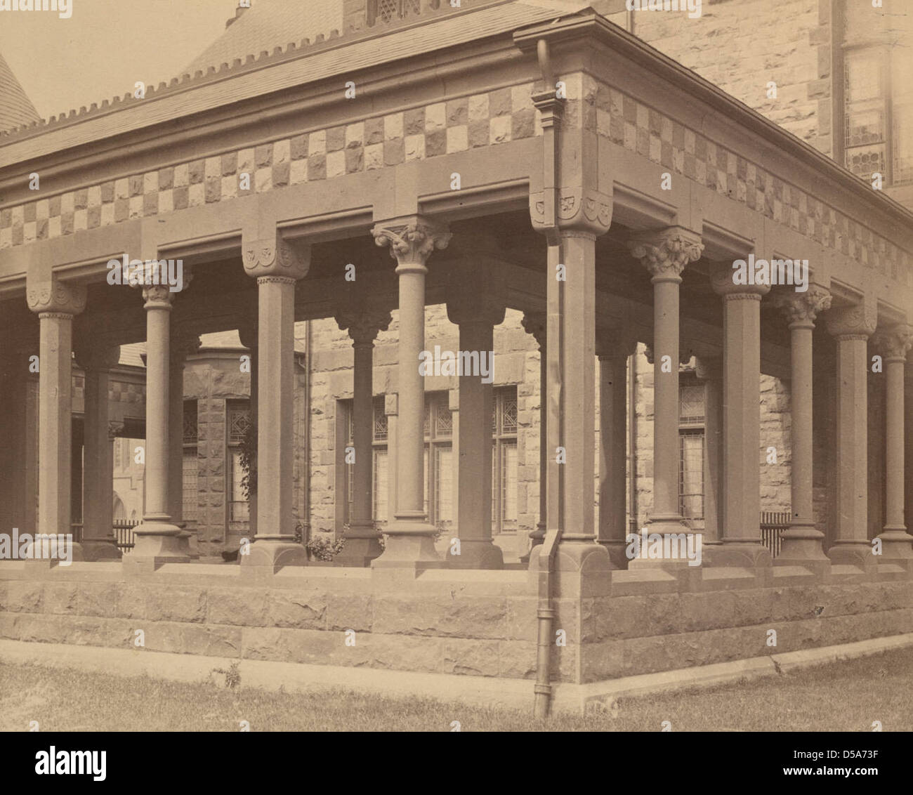 A photograph of Trinity Church in Boston, showcasing its rusticated ...