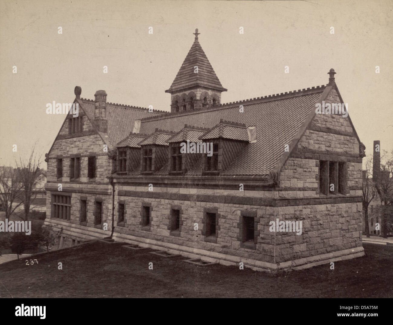 The Ames Free Library in North Easton, Massachusetts, designed by Henry ...