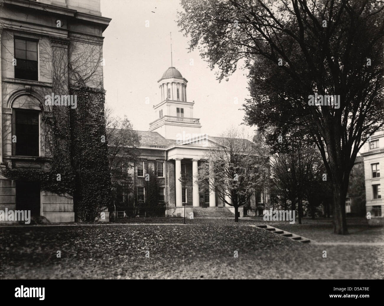A view of the North exterior of the Old Stone Capitol Building in Iowa ...