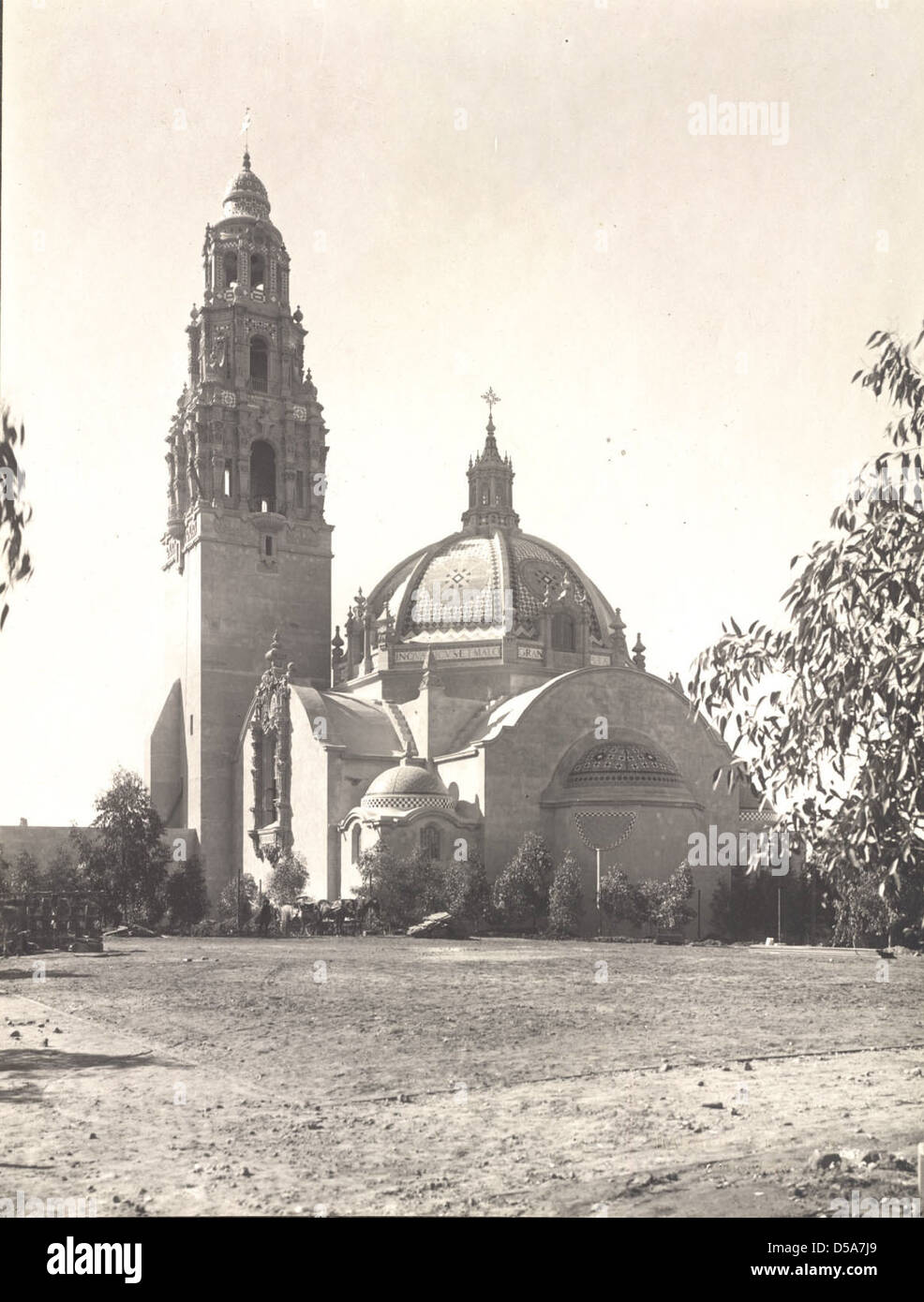 This photograph shows the California State Building at the Panama ...