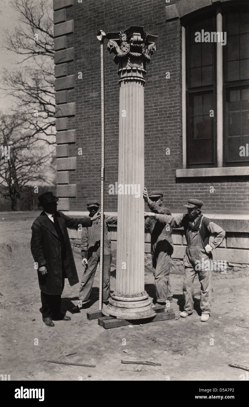 This image shows a close-up of a column from the cupola of the Old ...