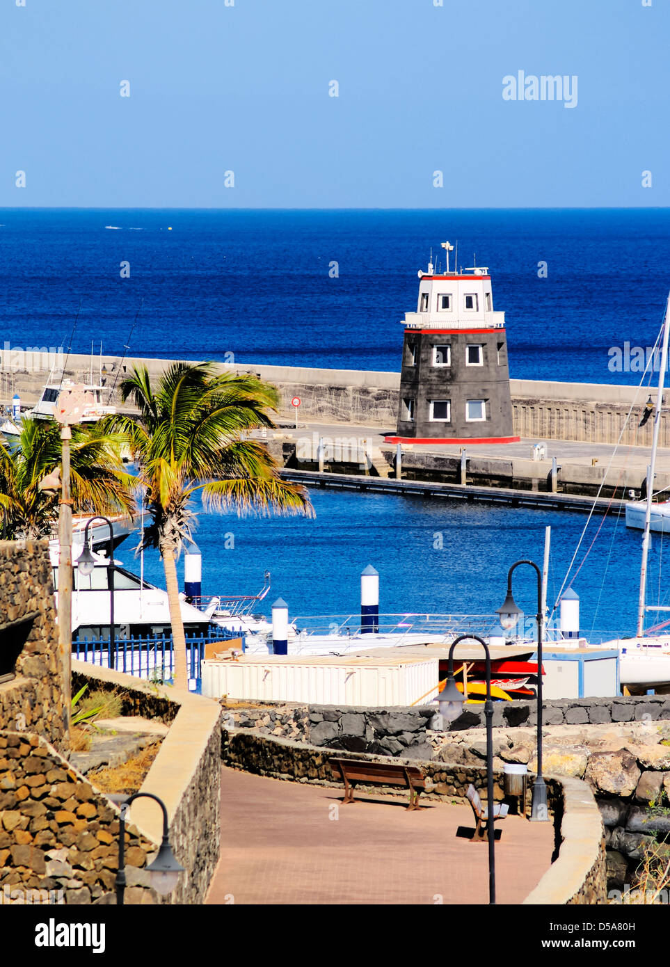 Puerto Calero, Lanzarote, Canary Islands, Spain Stock Photo - Alamy