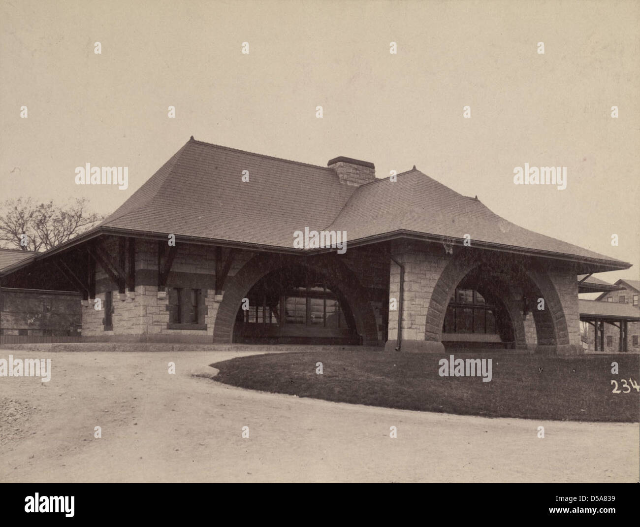 A photograph of the Old Colony Railroad Station in North Easton ...