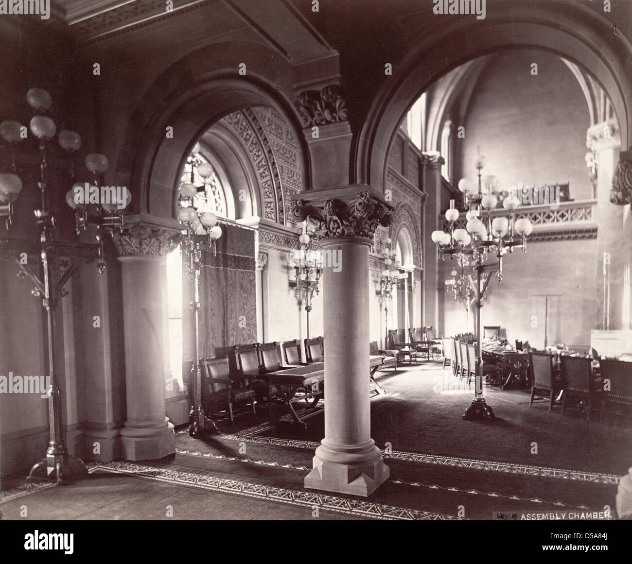 Capitol building albany assembly chamber hi-res stock photography and ...