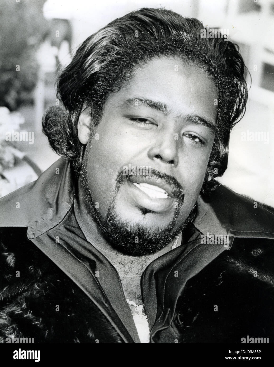 BARRY WHITE (1944-2003) Promotional photo of US singer and composer ...