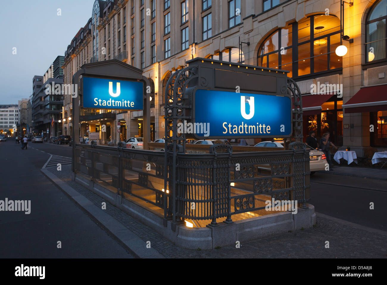 Berlin, Germany, entrance subway station downtown Stock Photo - Alamy