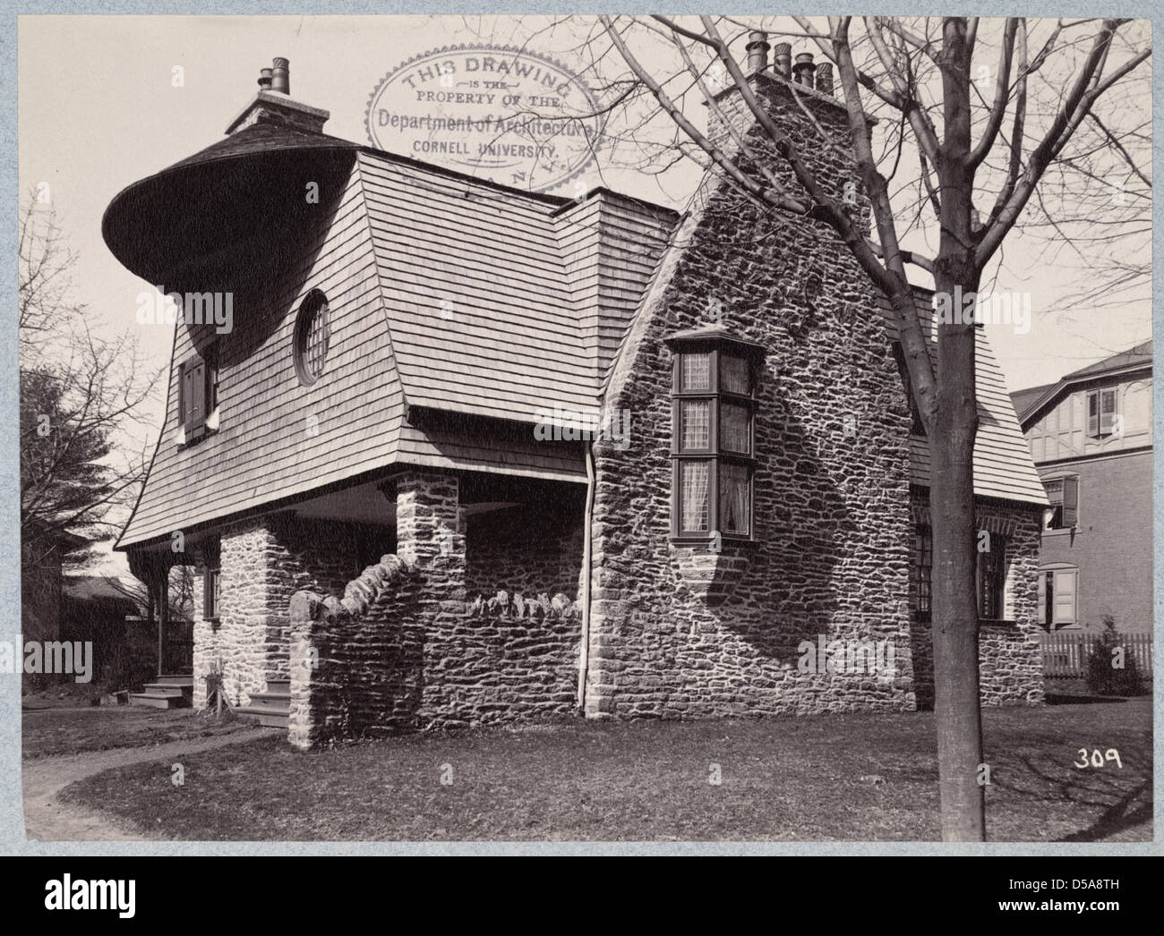 This image shows a residence in Germantown, Philadelphia, featuring bay ...