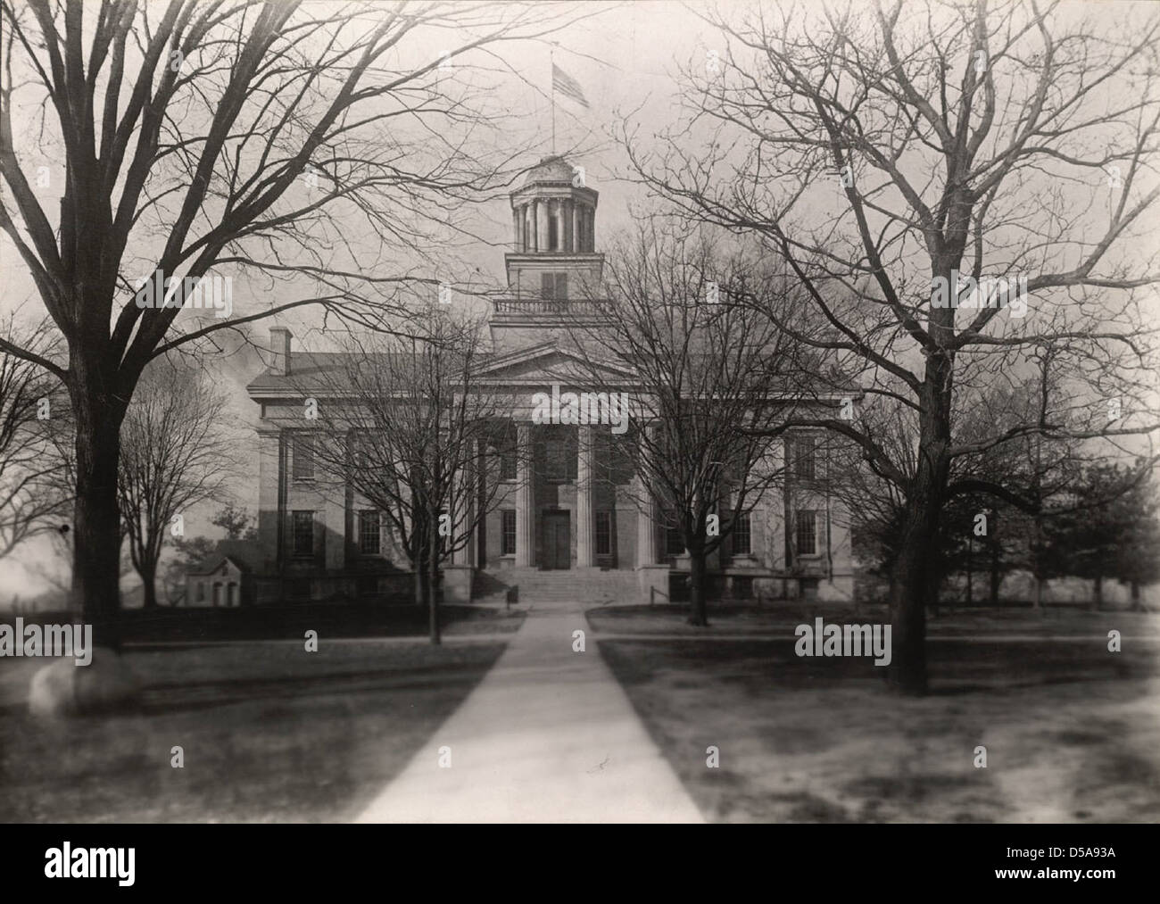 The Old Stone Capitol Building in Iowa City, Iowa, is a historical ...
