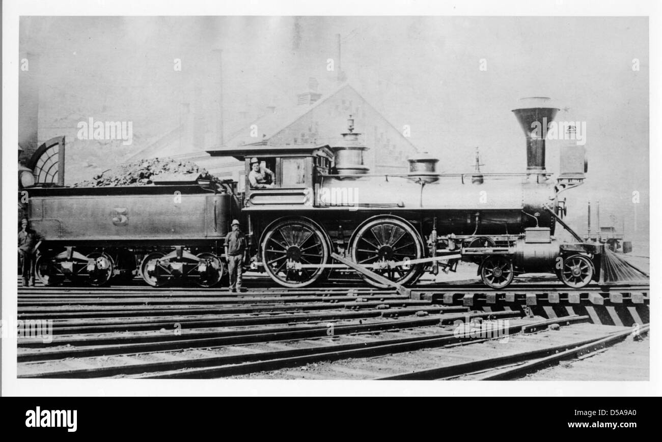 Engine #5 of the New York, Ontario, and Western Railway Co. is shown in ...