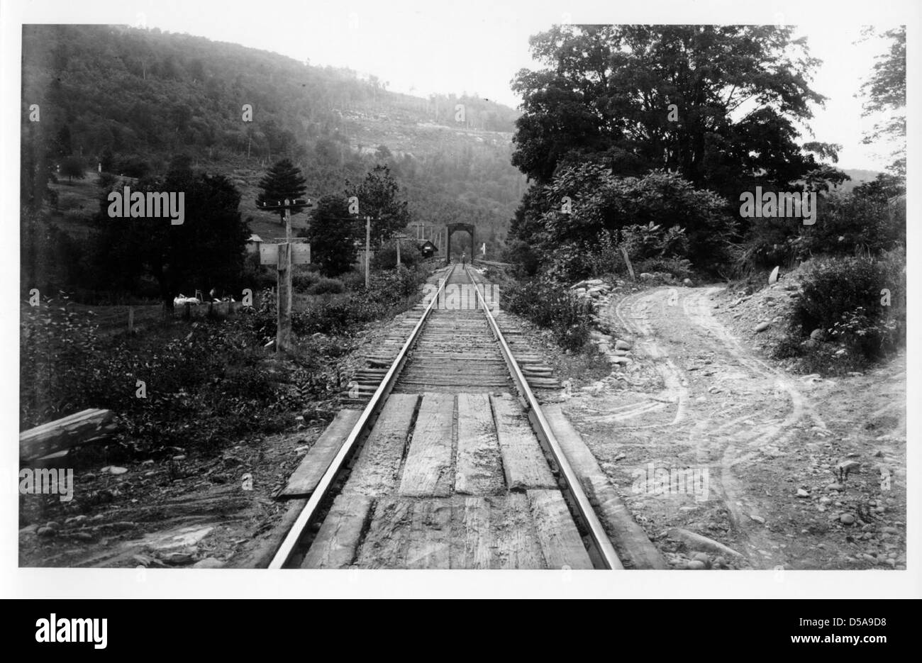 This image shows a railroad track and bridge, highlighting the ...