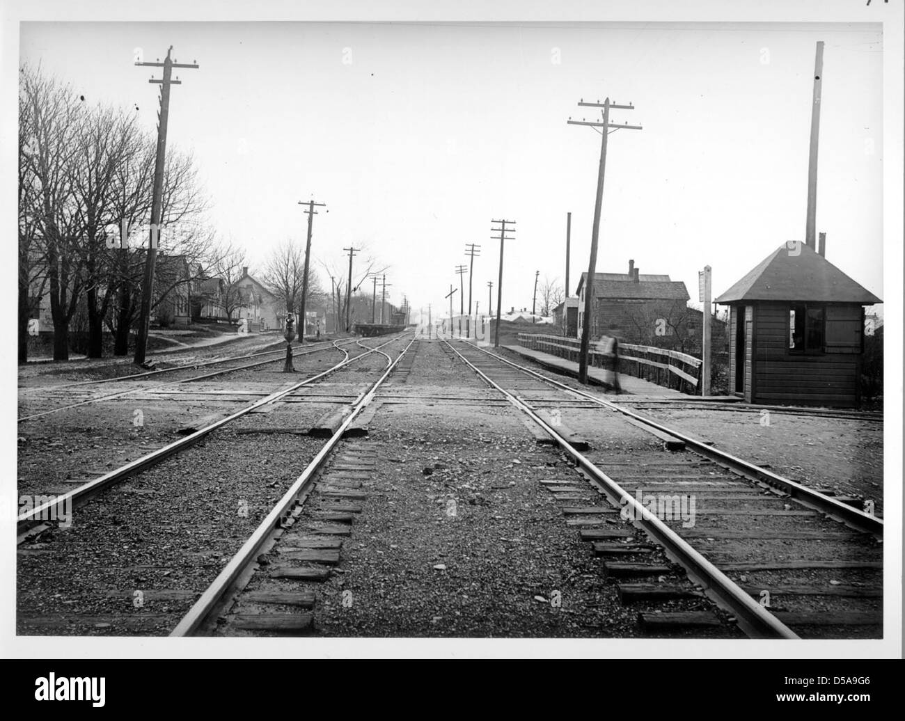 Vintage Tracks Crossing High Resolution Stock Photography and Images ...