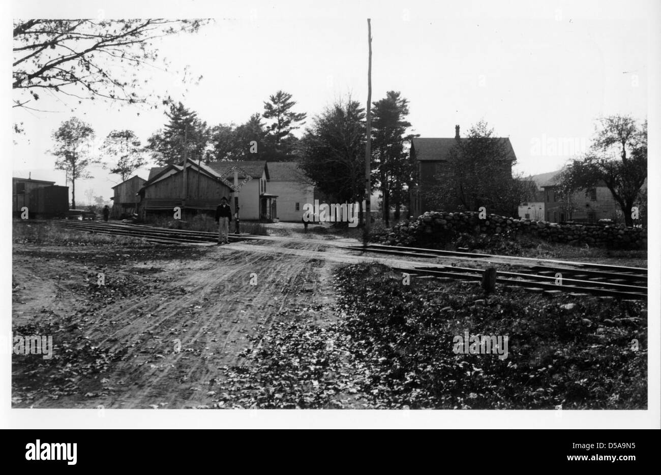 Railroad areas Black and White Stock Photos & Images - Alamy