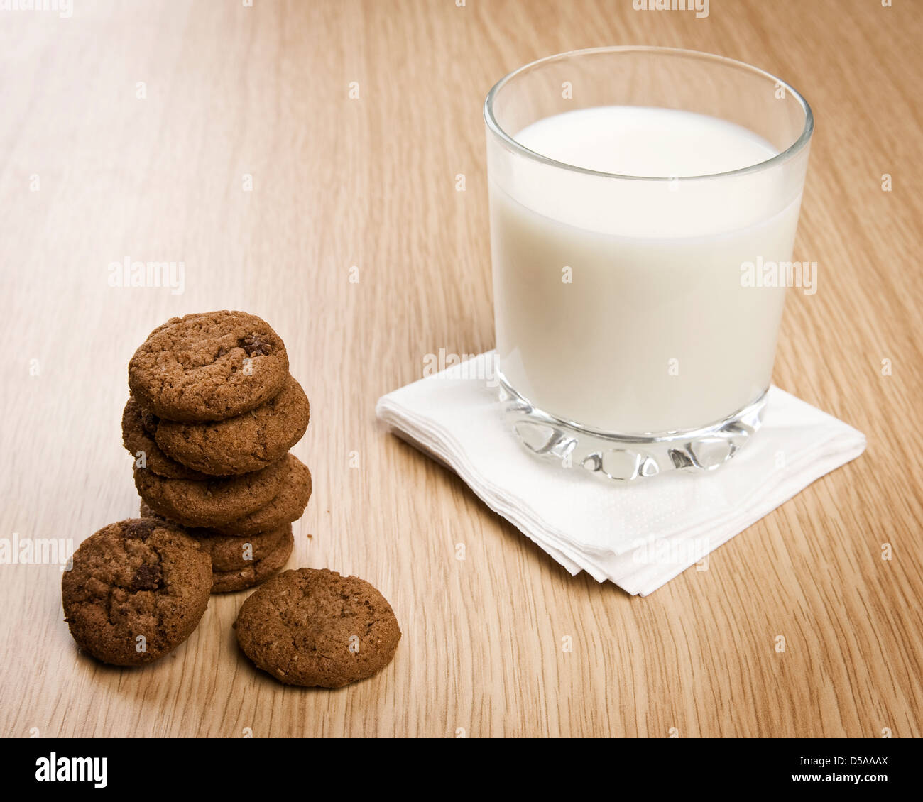 Milk and Cookies Stock Photo - Alamy