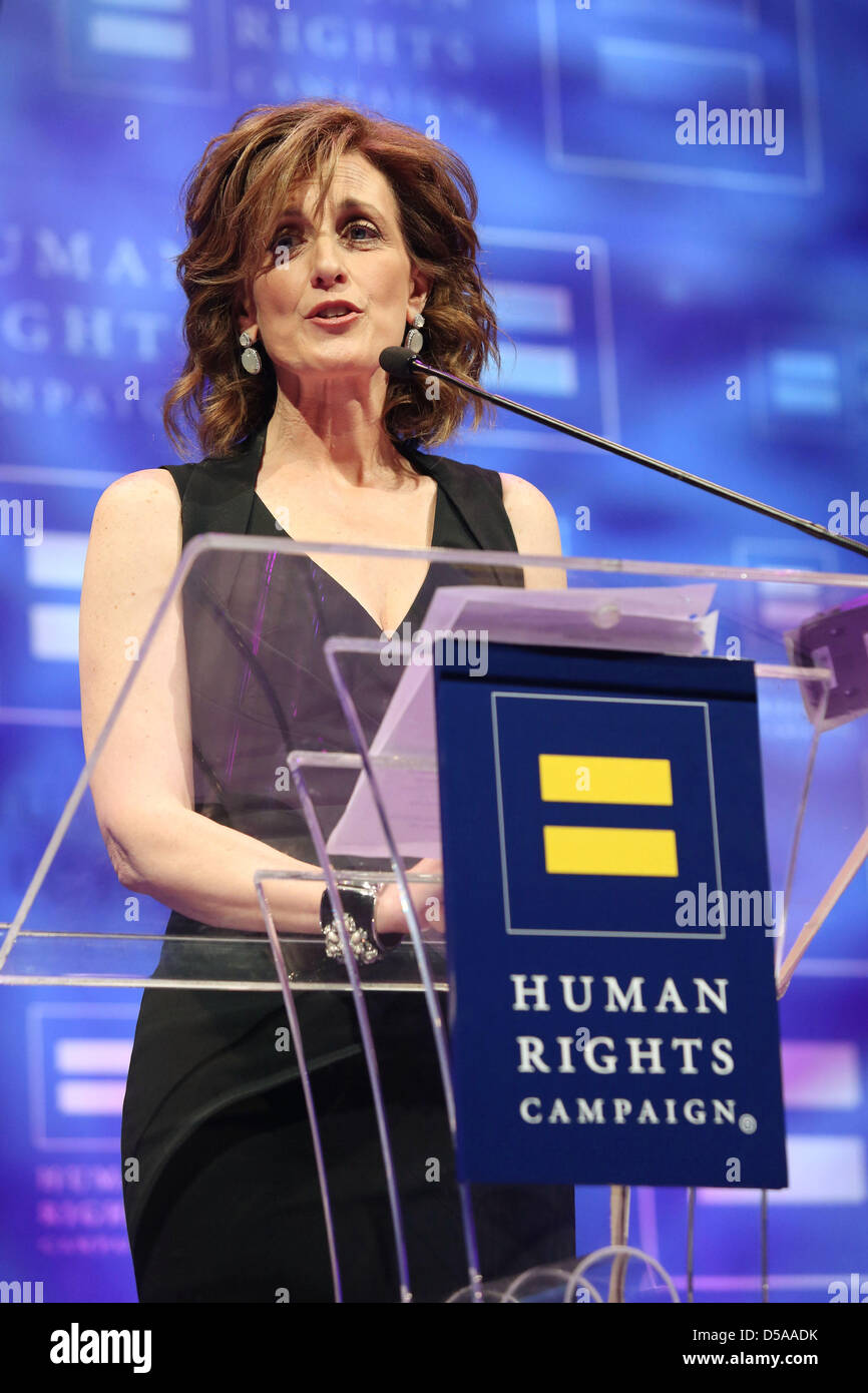 March 23, 2013 - Los Angeles, CA, USA - Anne Sweeney speaks at the HRC ...