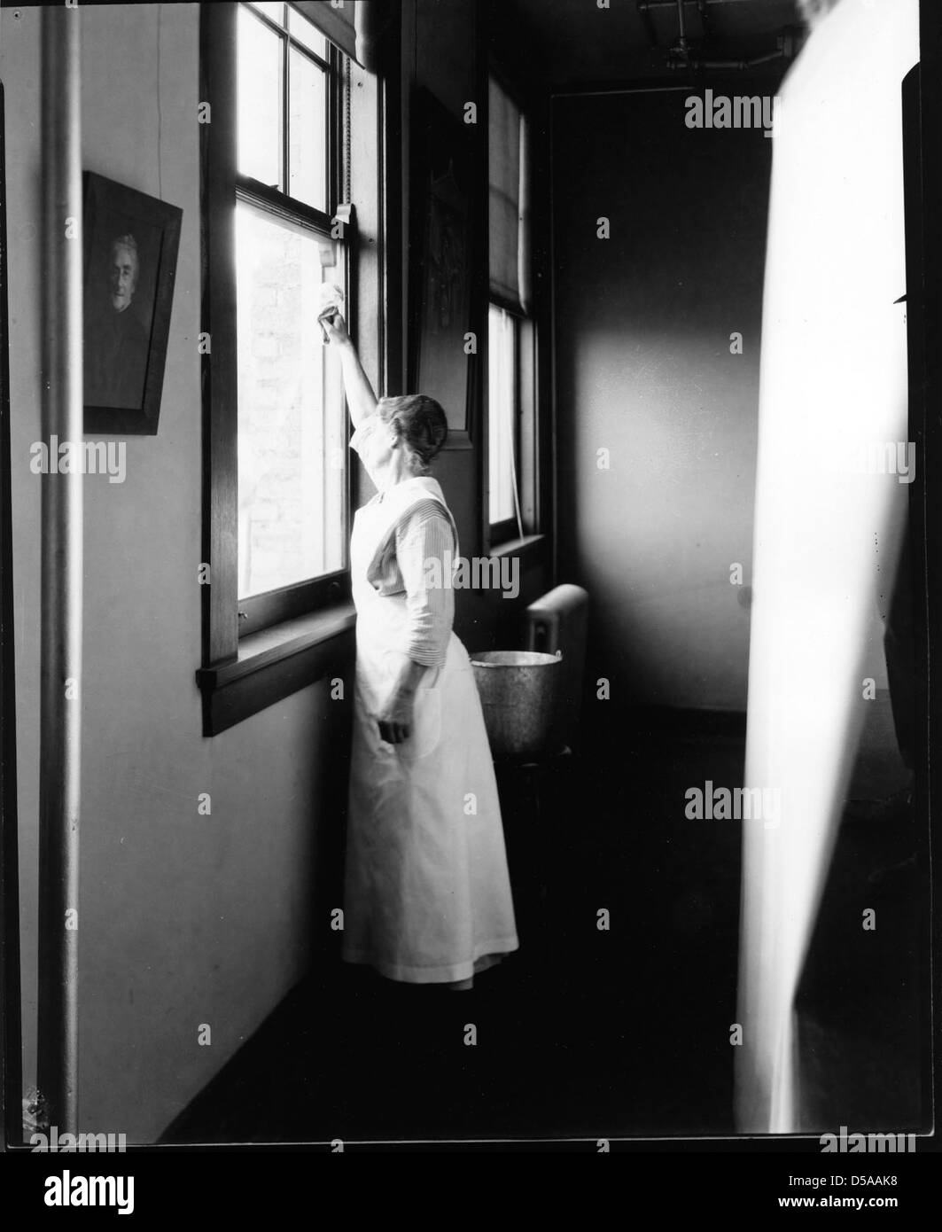 A series of photographs showing Miss Ruth Kellogg demonstrating correct ...