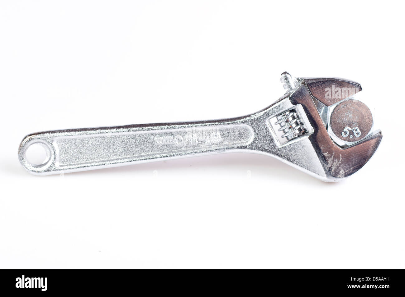 Spanner isolated on white background Stock Photo - Alamy