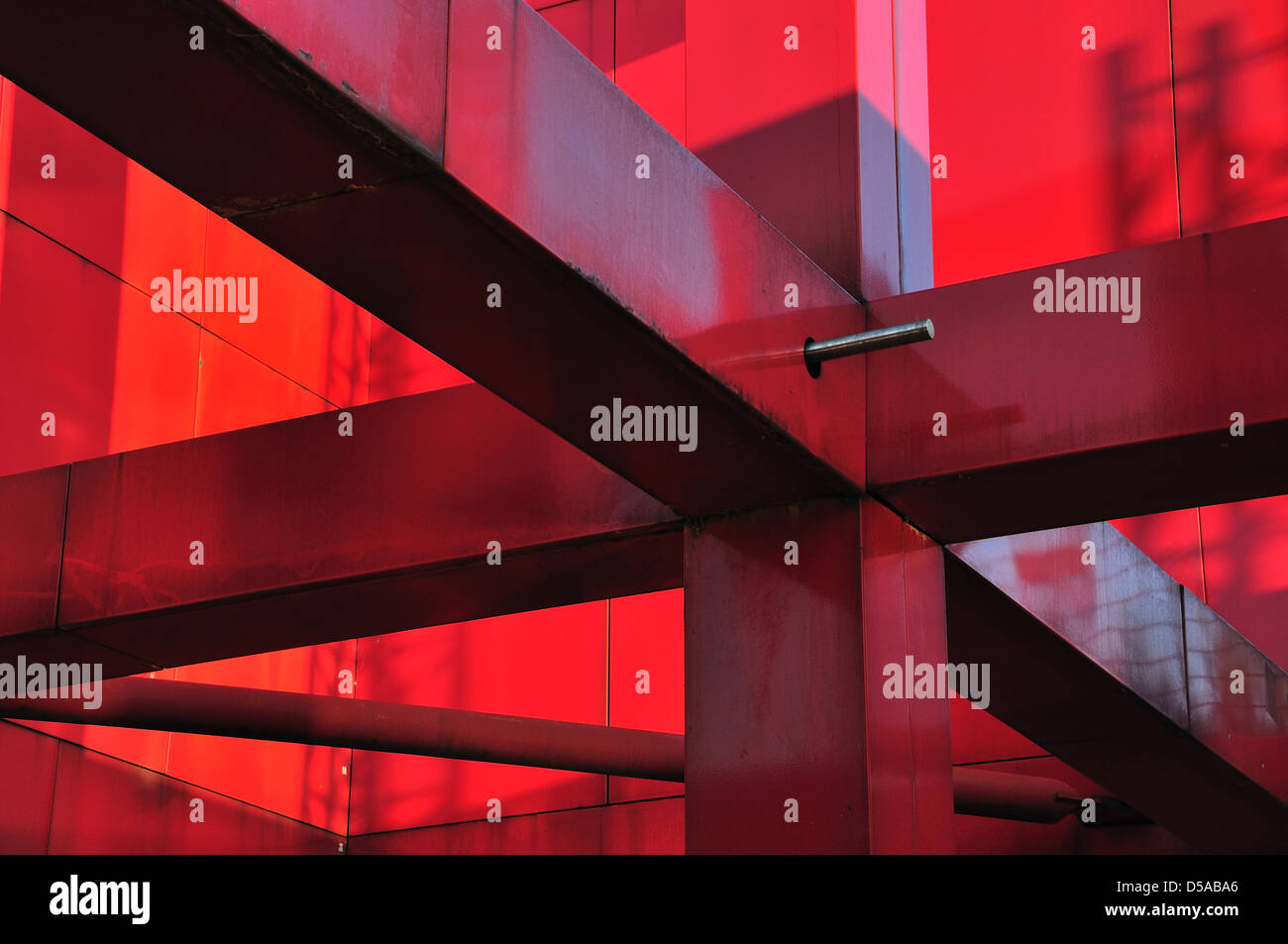 Red Metal Beams High Resolution Stock Photography and Images - Alamy