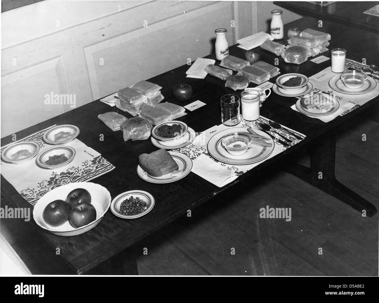 A photograph taken in October 1917 at the home economics building (now ...