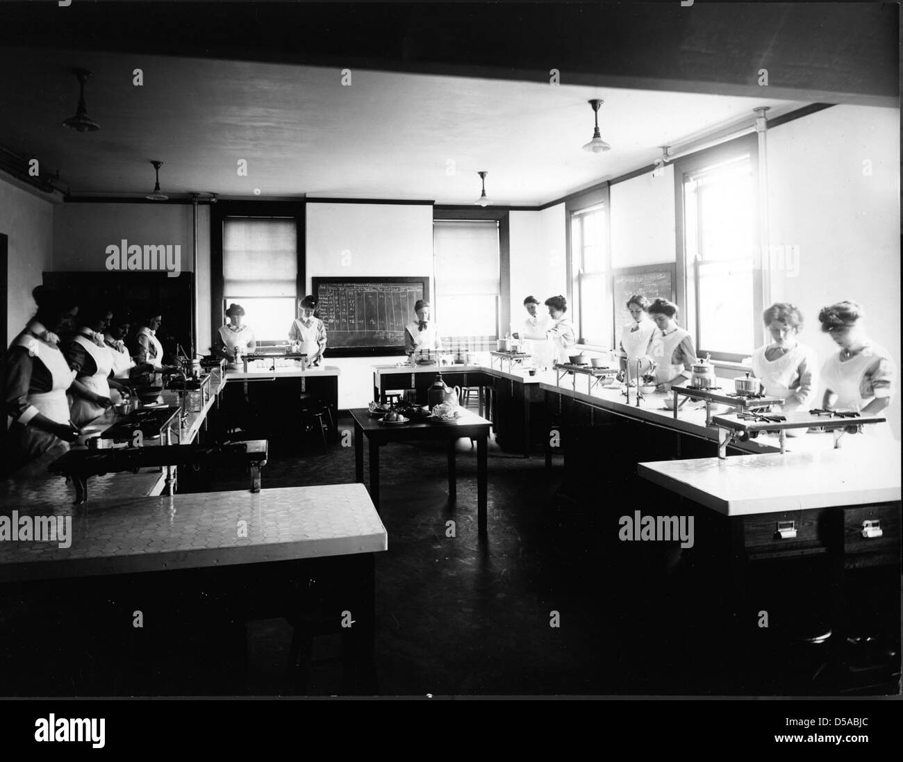 A photograph taken inside the foods laboratory at Cornell University’s ...