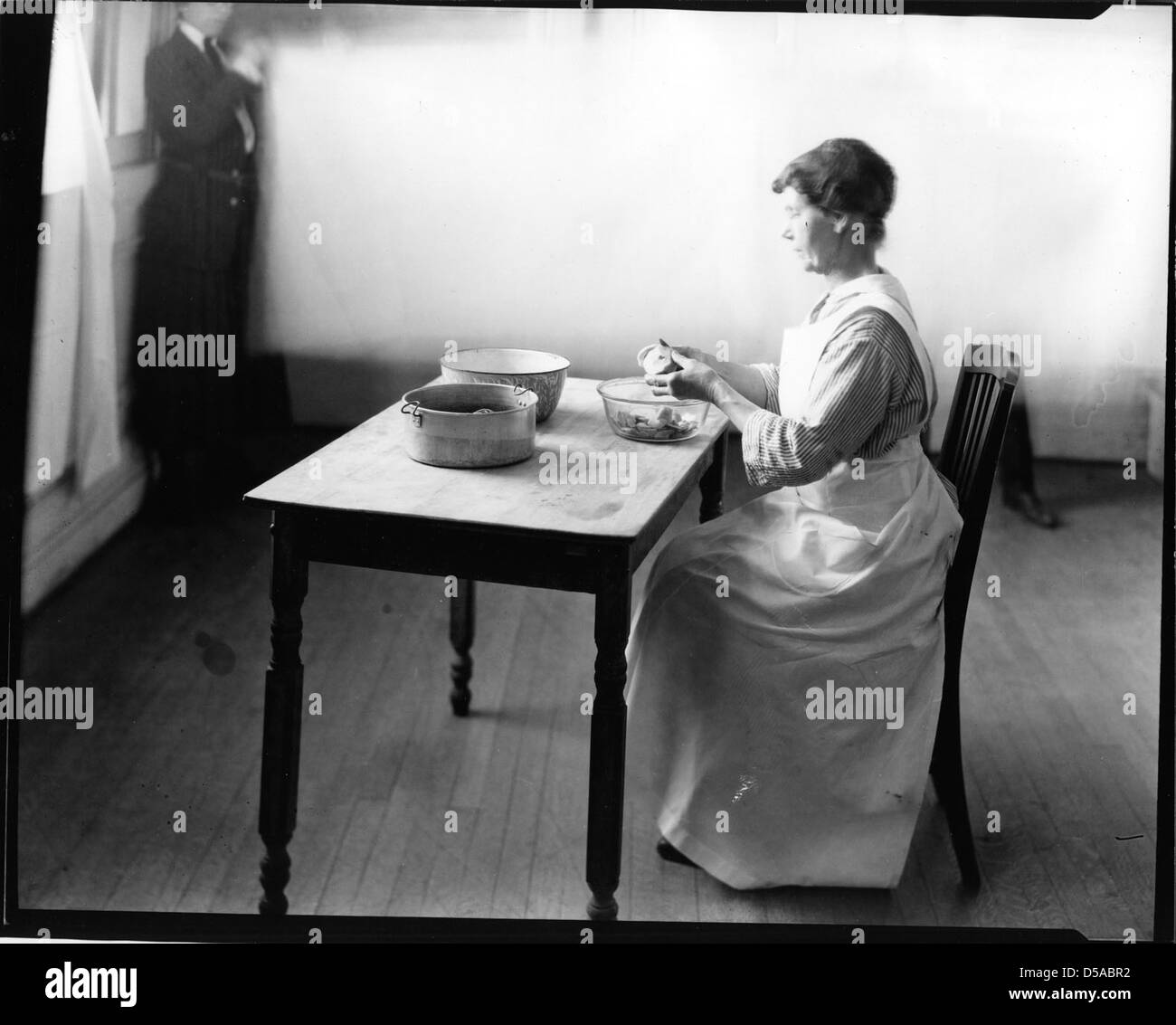 A photograph of Miss Ruth Kellogg demonstrating proper posture for ...