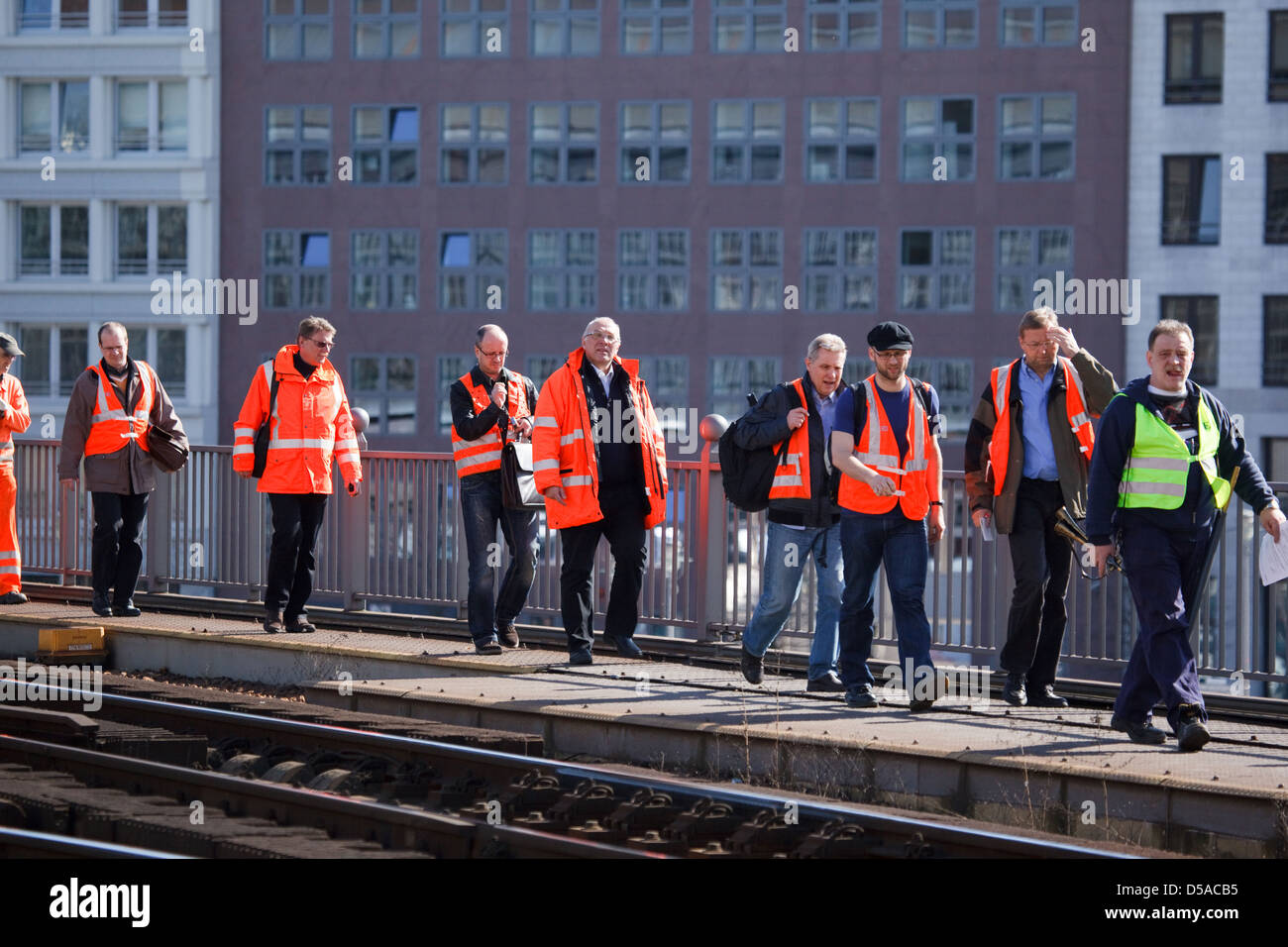 Berlin, Germany, engineer for the General railway safety on rails Stock ...