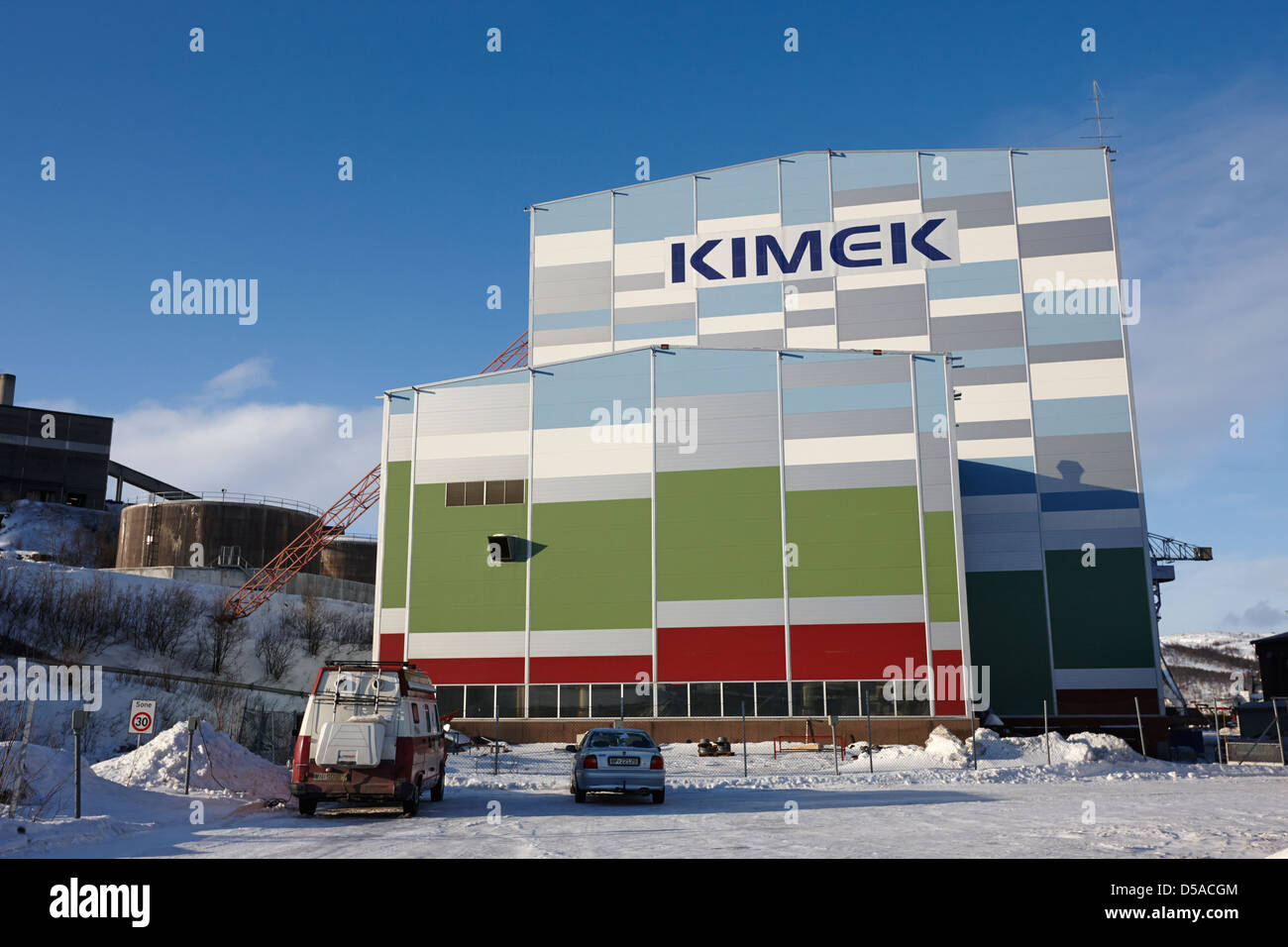 kimex shipyard dry dock building kirkenes finnmark norway europe Stock ...