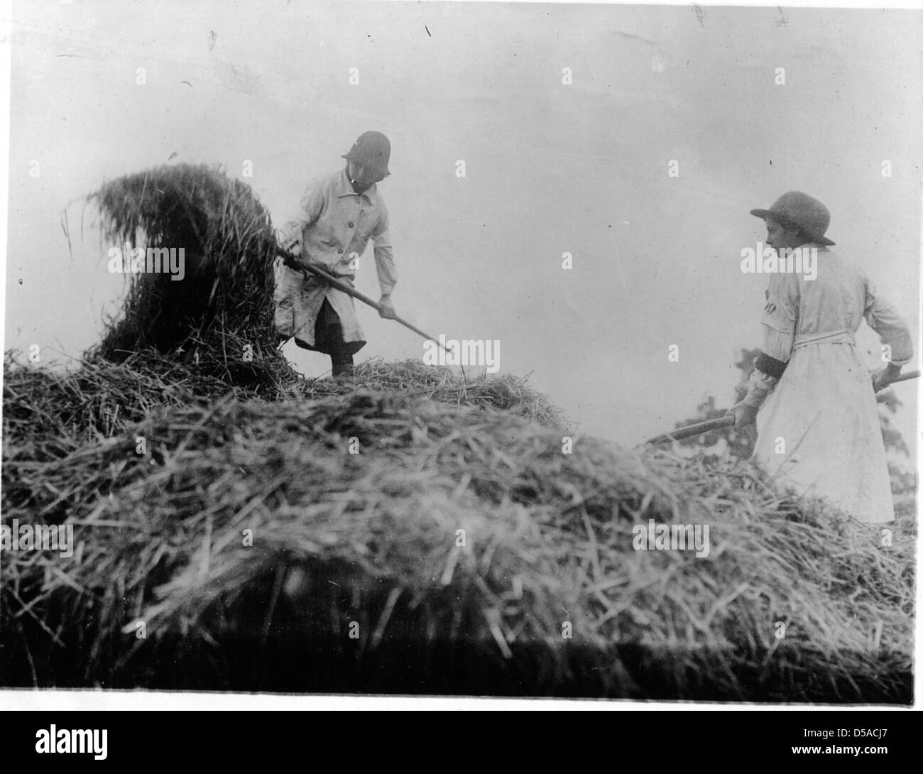 A historical photograph from World War I, showcasing women in England ...