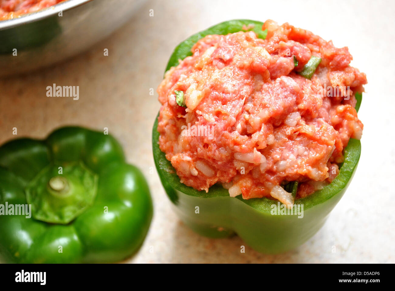 Preparing green pepper hi-res stock photography and images - Alamy