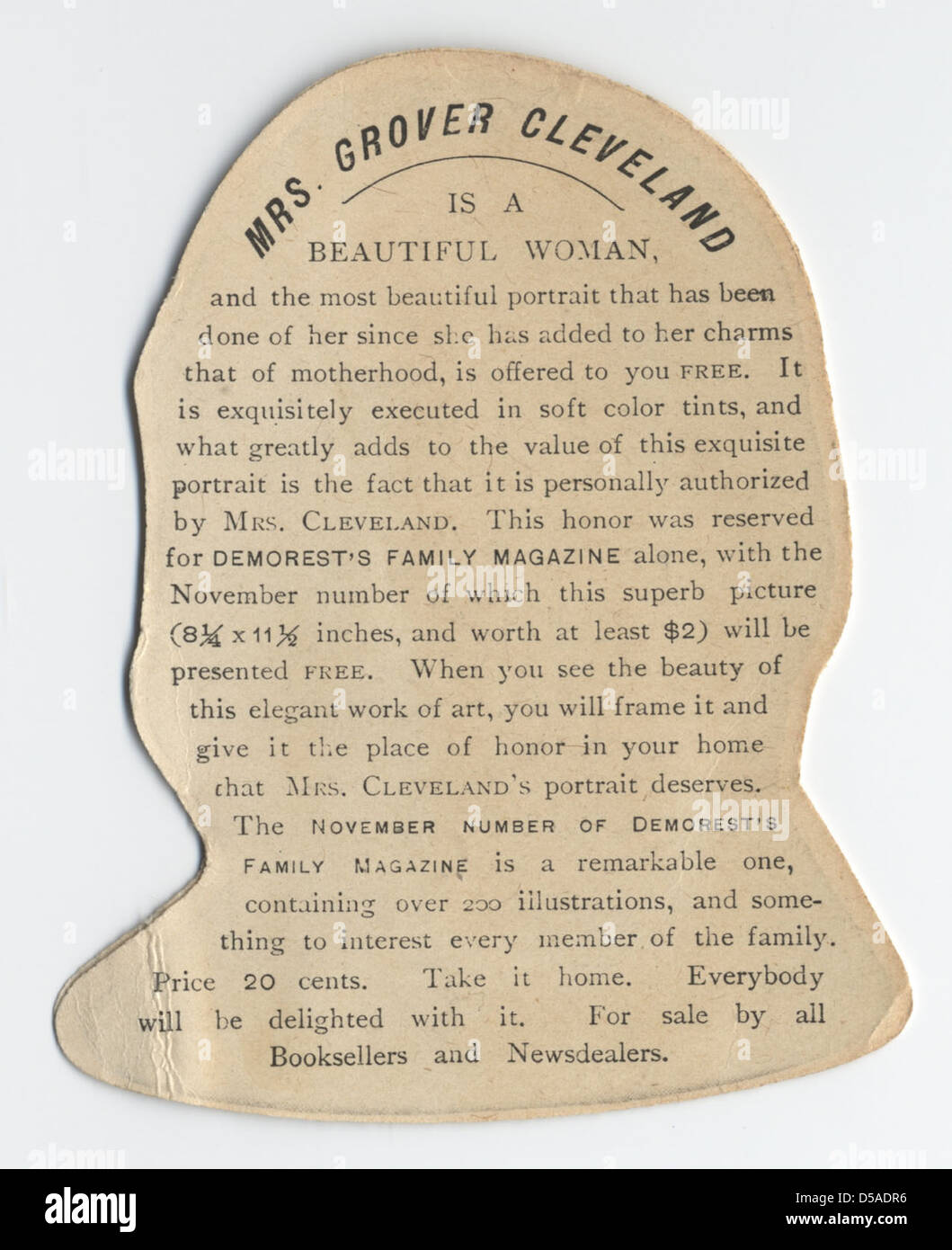 Cleveland Portrait Advertising Handbill Stock Photo - Alamy