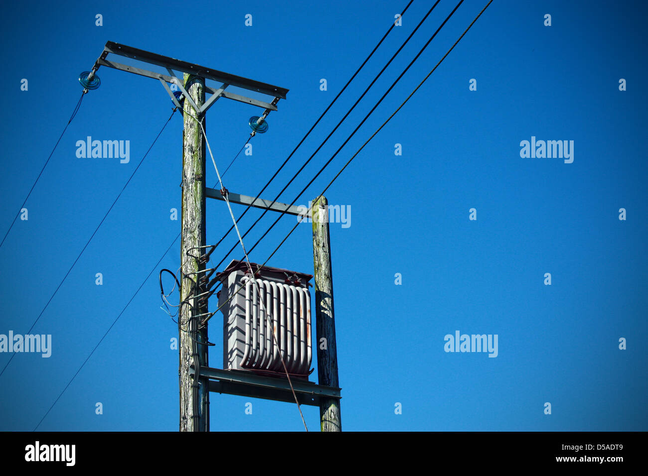 Rural telegraph pole Stock Photo - Alamy