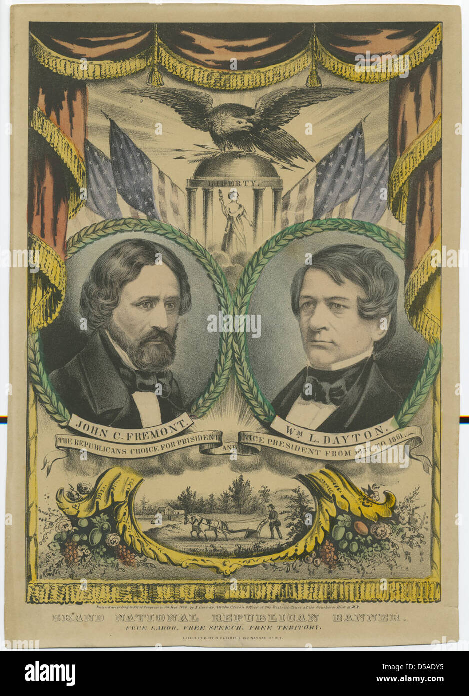 The Grand National Republican Banner, showcasing the Republican Party’s ...