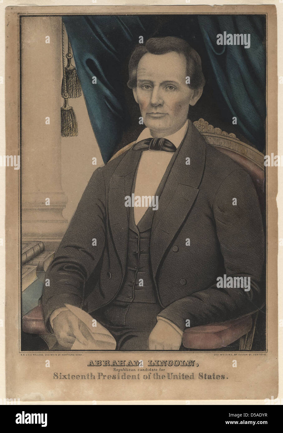 A popular print from the 1860 presidential campaign featuring Abraham ...