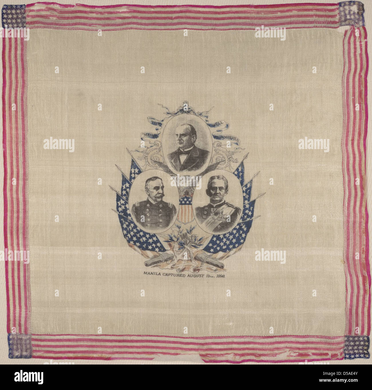 The commemorative image from the Spanish-American War depicts the ...