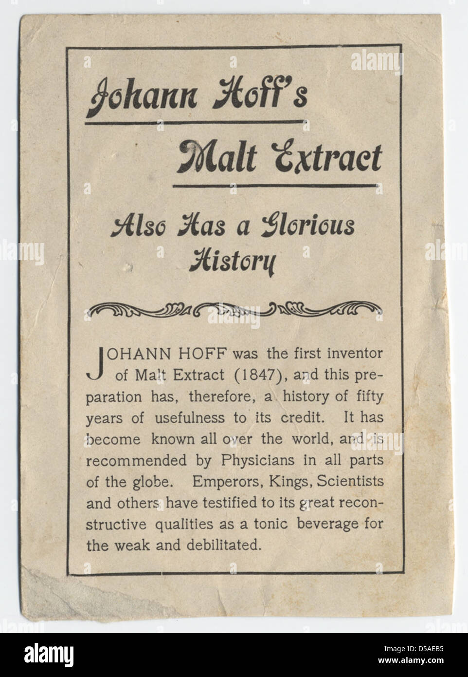 A handbill from the era of President William McKinley, featuring his ...