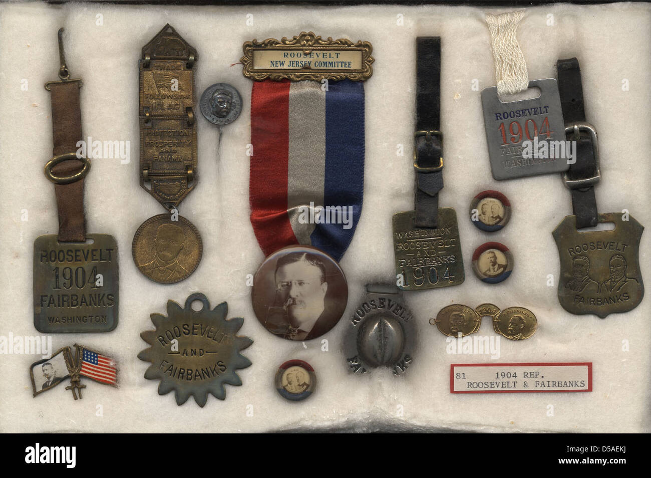 Campaign materials from Theodore Roosevelt's 1904 presidential campaign ...