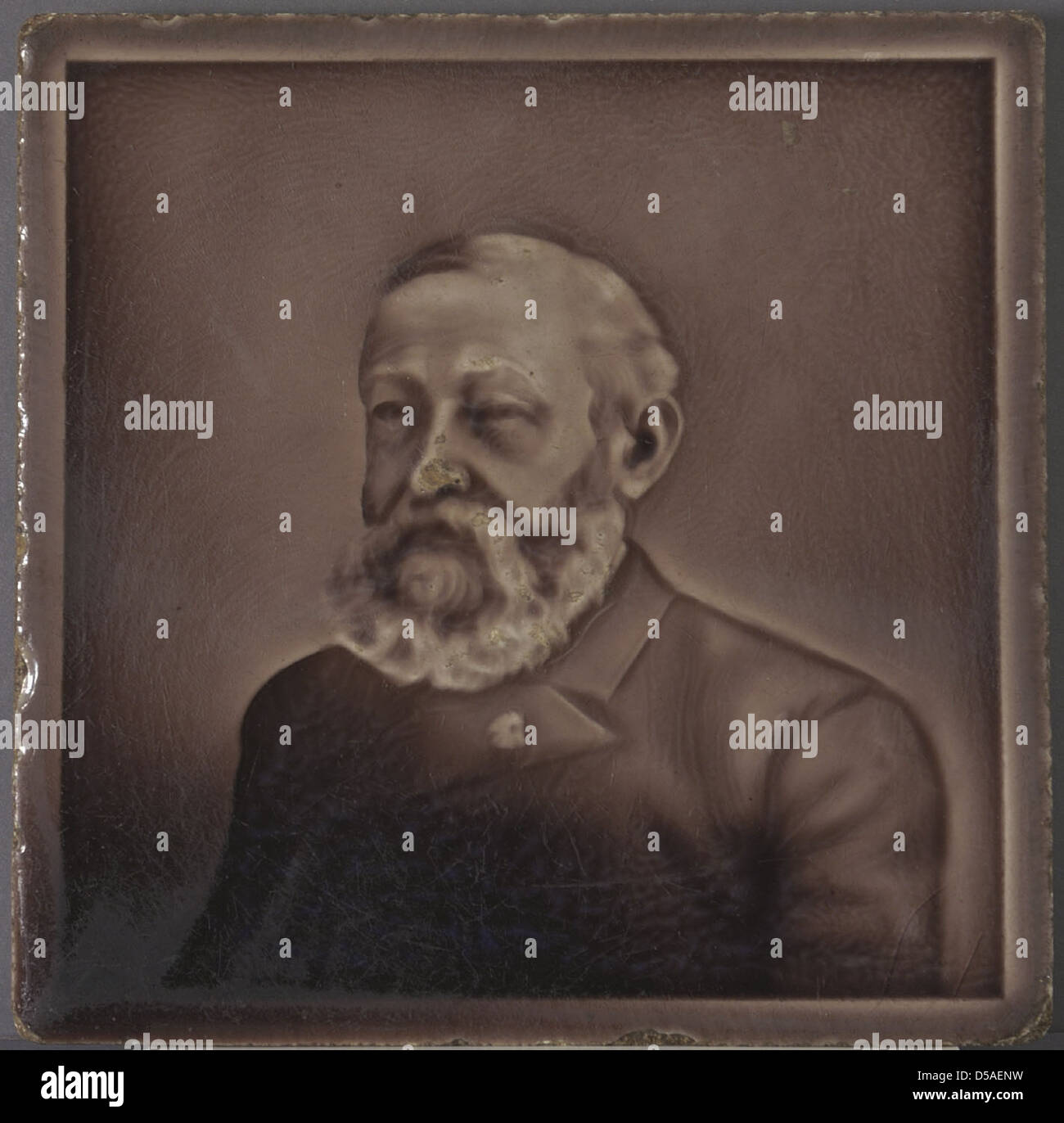 Benjamin Harrison Ceramic Portrait Tile, ca. 1888 Stock Photo - Alamy