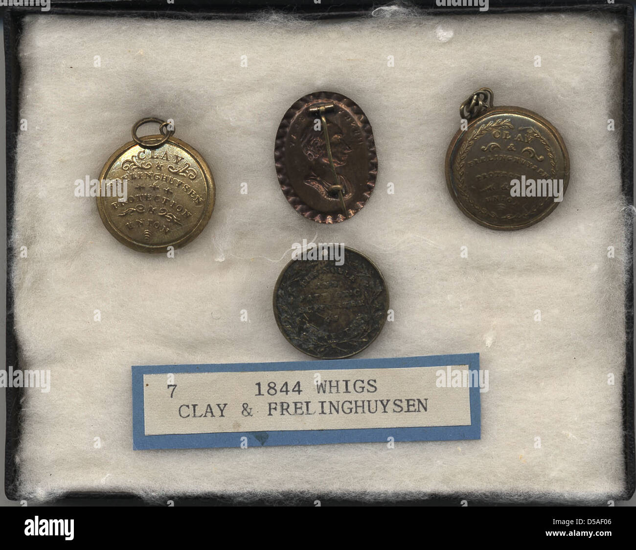 Henry Clay-Frelinghuysen Campaign Items, ca. 1844 Stock Photo - Alamy
