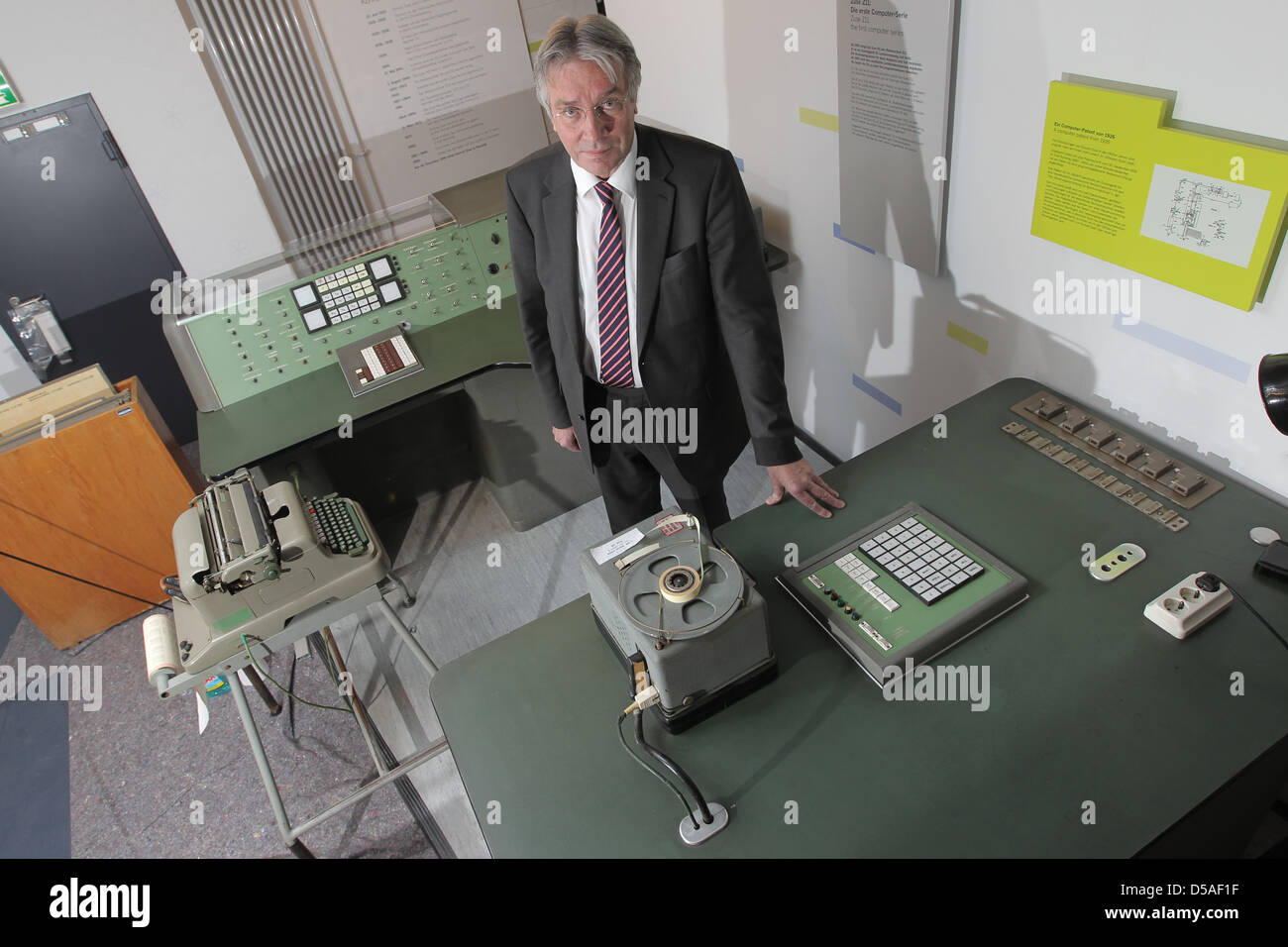 Kiel, Germany, Horst Zuse, son of the computer inventor Konrad Zuse ...