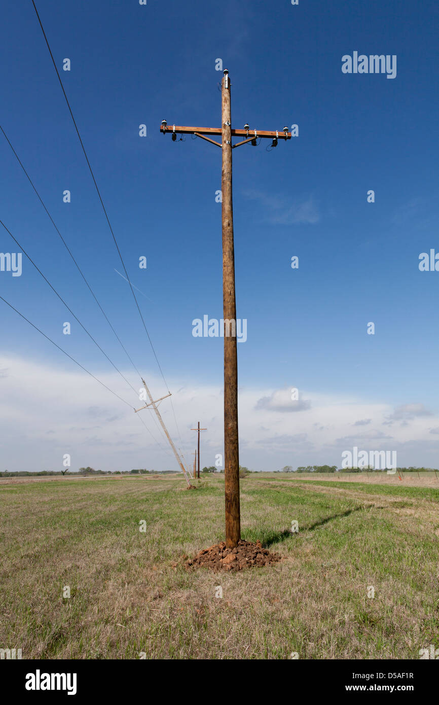 Old electricity poles hi-res stock photography and images - Alamy